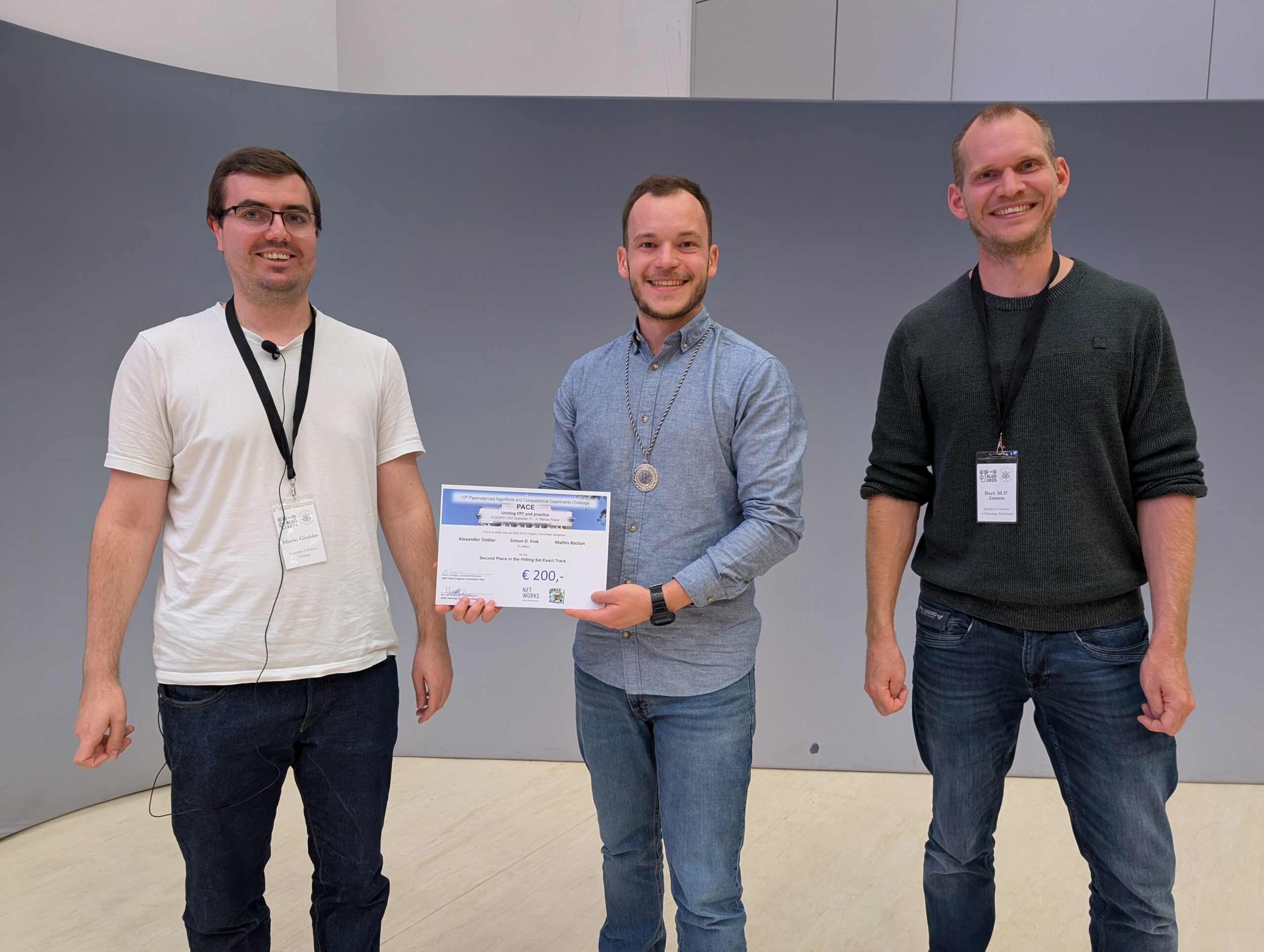 Second Place in the PACE Challenge for a Team of AC Group Researchers – Algorithms and ...